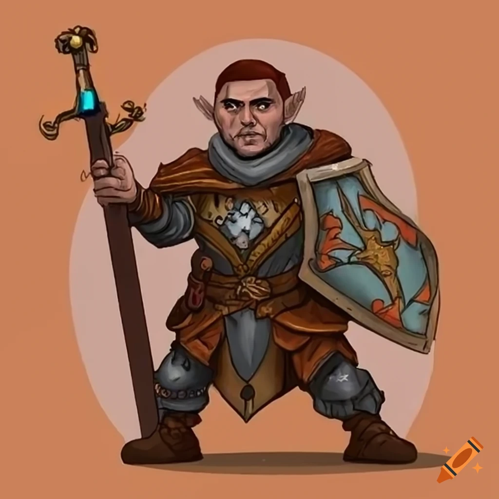 Dungeons & dragons style portrait of gnome paladin 'gnorme from cheers ...