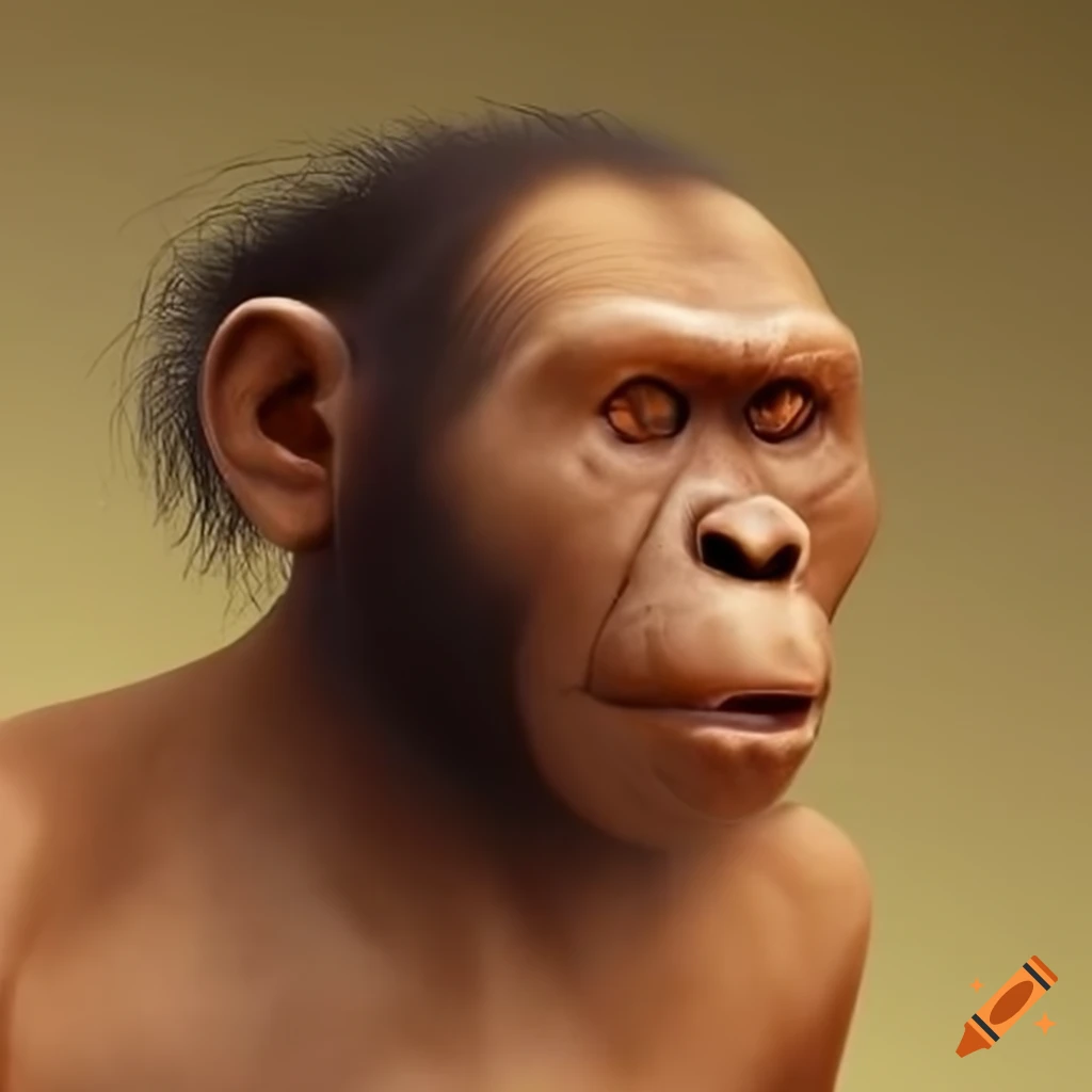 Early hominids on Craiyon