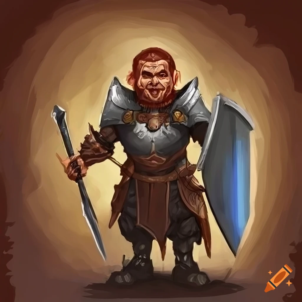 Portrait of Gnorme from Cheers, a male Gnome Paladin in D&D style on ...