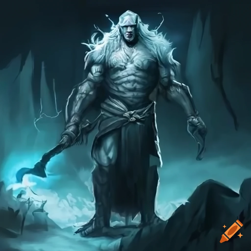 Storm Giant DND on Craiyon