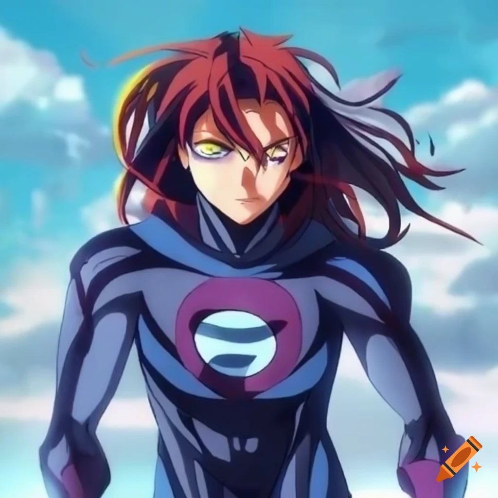 Anime speed superhero character on Craiyon