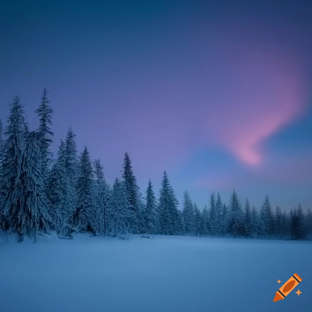 Winter landscape in Finland with frosty scenery in high definition on ...