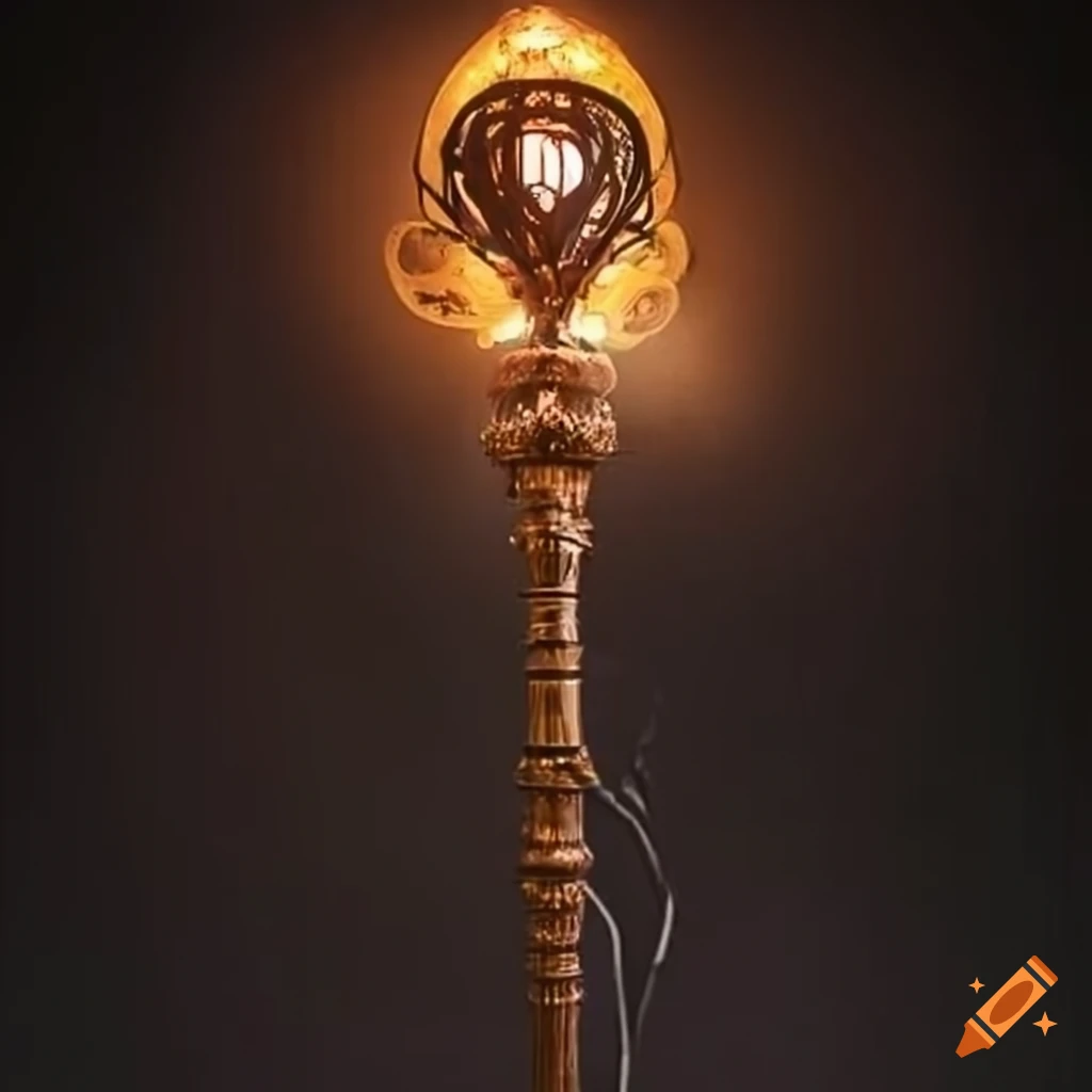 Lantern staff on Craiyon