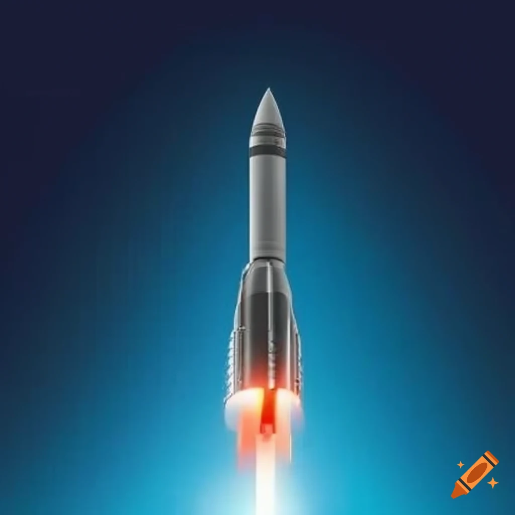 Detailed illustration of a technologically advanced rocket engine on ...