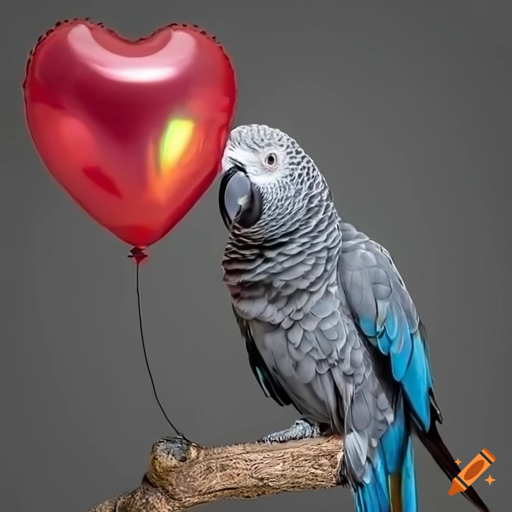 Happy african gray parrot with glasses giving thumbs up on ipad on Craiyon