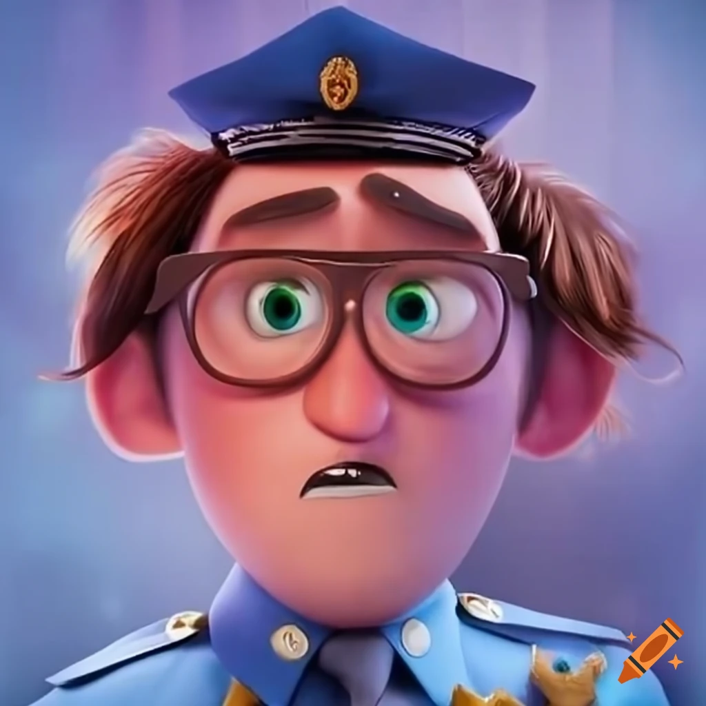Officer earl character from cloudy with a chance of meatballs on Craiyon
