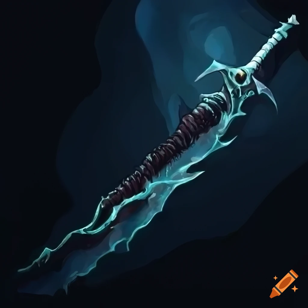 Necrotic greatsword with cemetery background in magic: the gathering ...