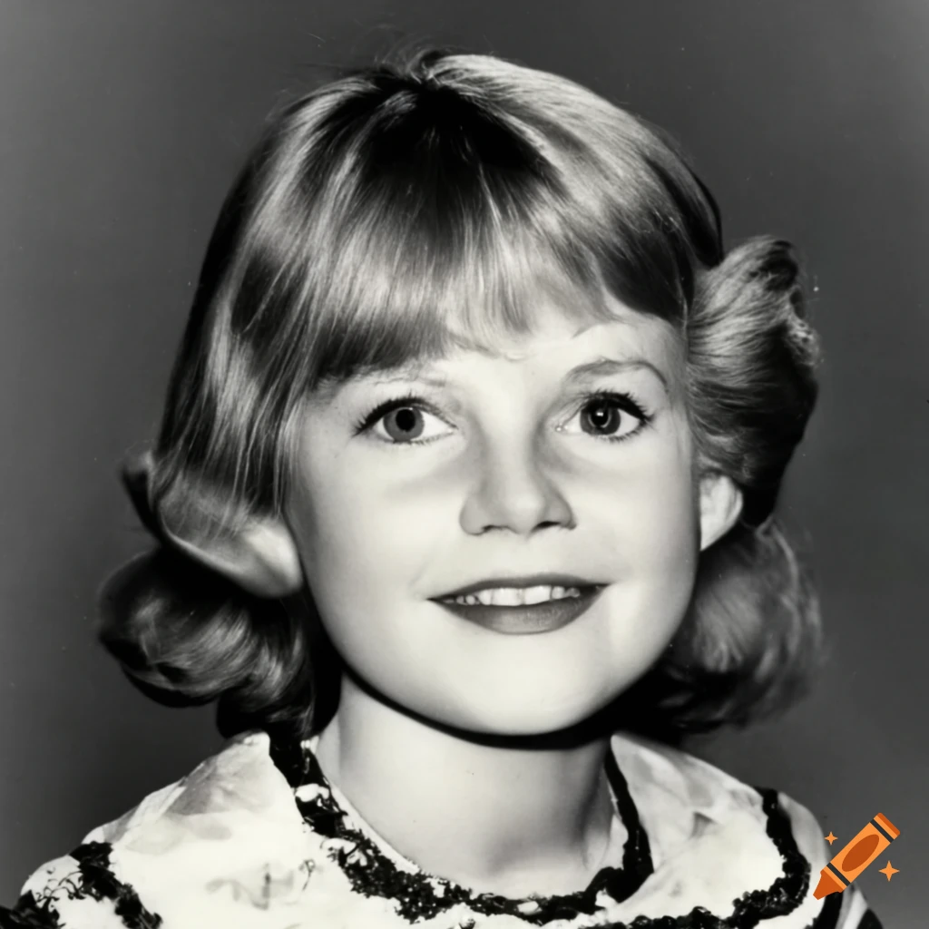 Vintage style childhood photo of actress patty duke on Craiyon