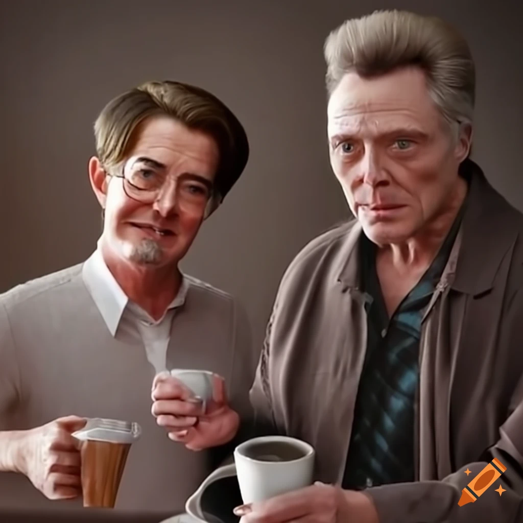 Kyle Maclachlan and Christopher Walken having coffee in Twin Peaks on ...