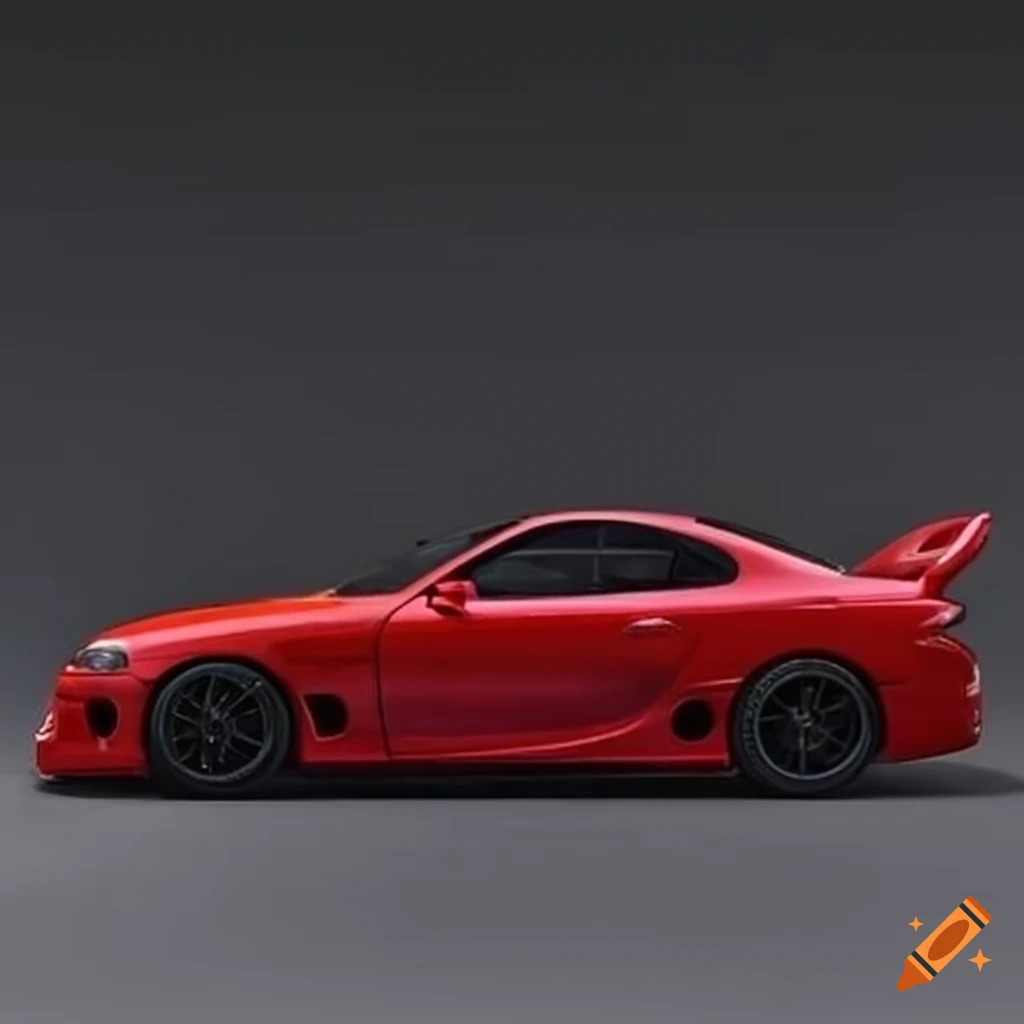 Modern reinterpretation of Toyota Supra MK4 on Craiyon