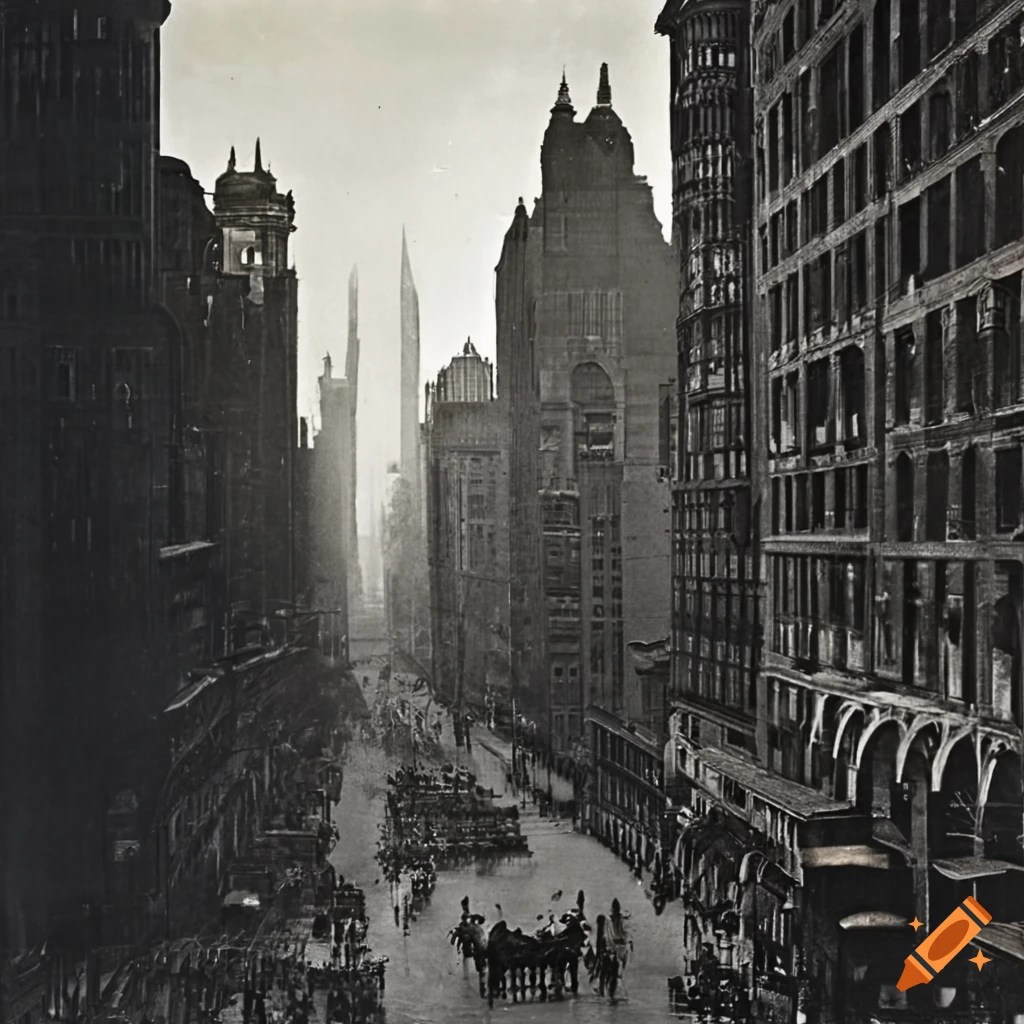 Vintage photo of new york city in the 1900s on Craiyon