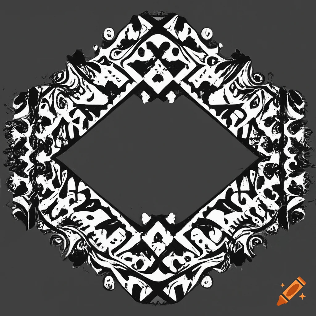 Filipino tribal geometric patterns on rectangle postal stamp design on ...