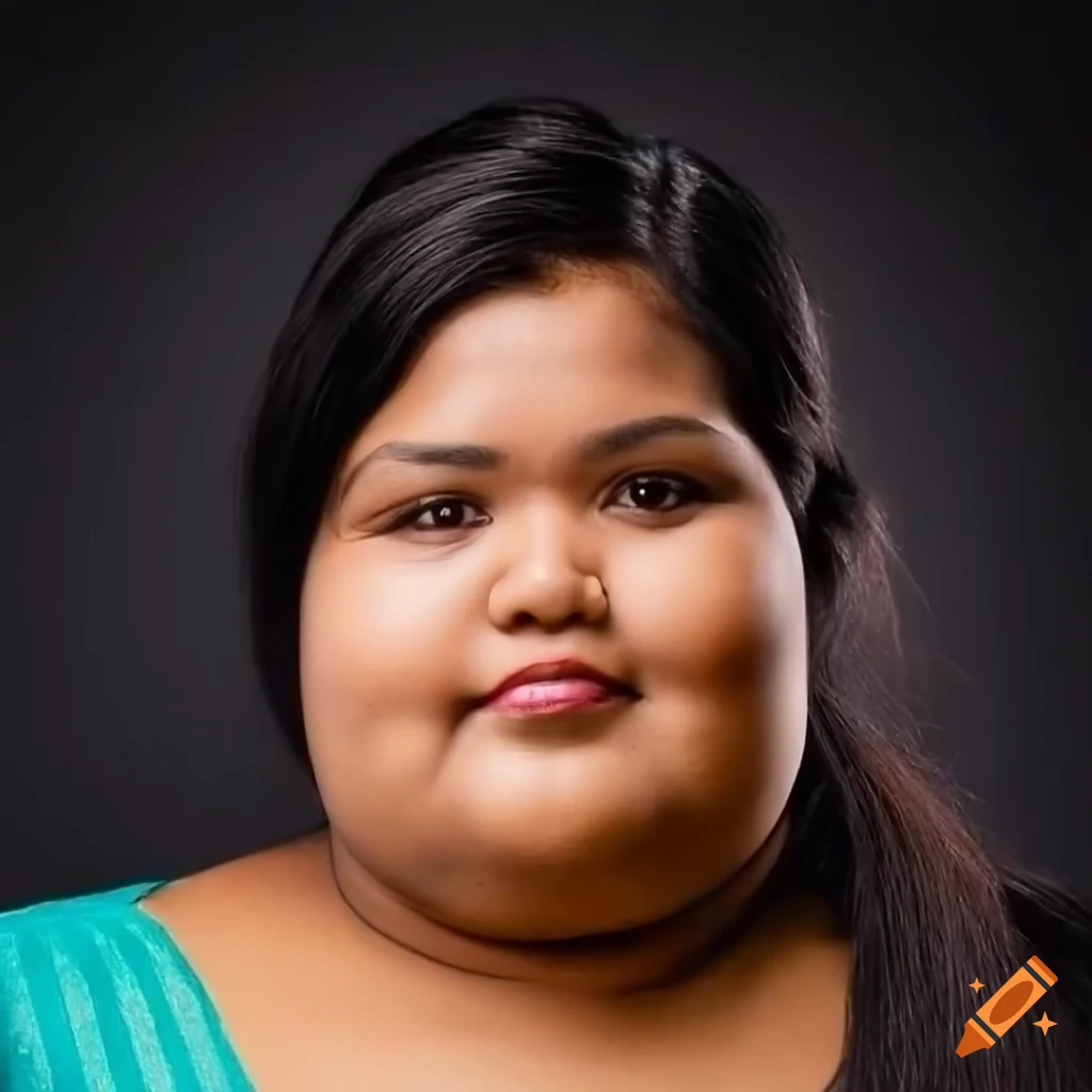 Indian brunette woman at library with unique facial features on Craiyon