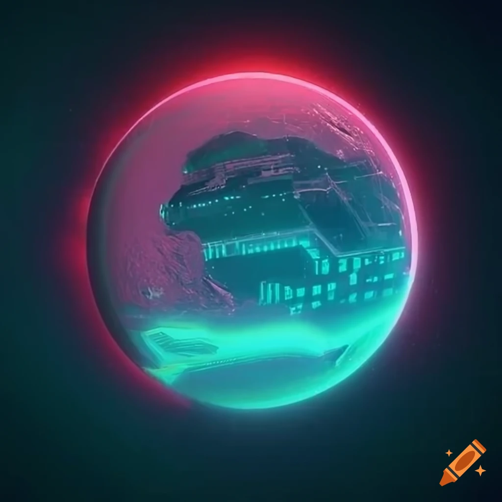 Neon Nexus: Neon-lit floating islands and cyberpunk cities. Vaporwave ...