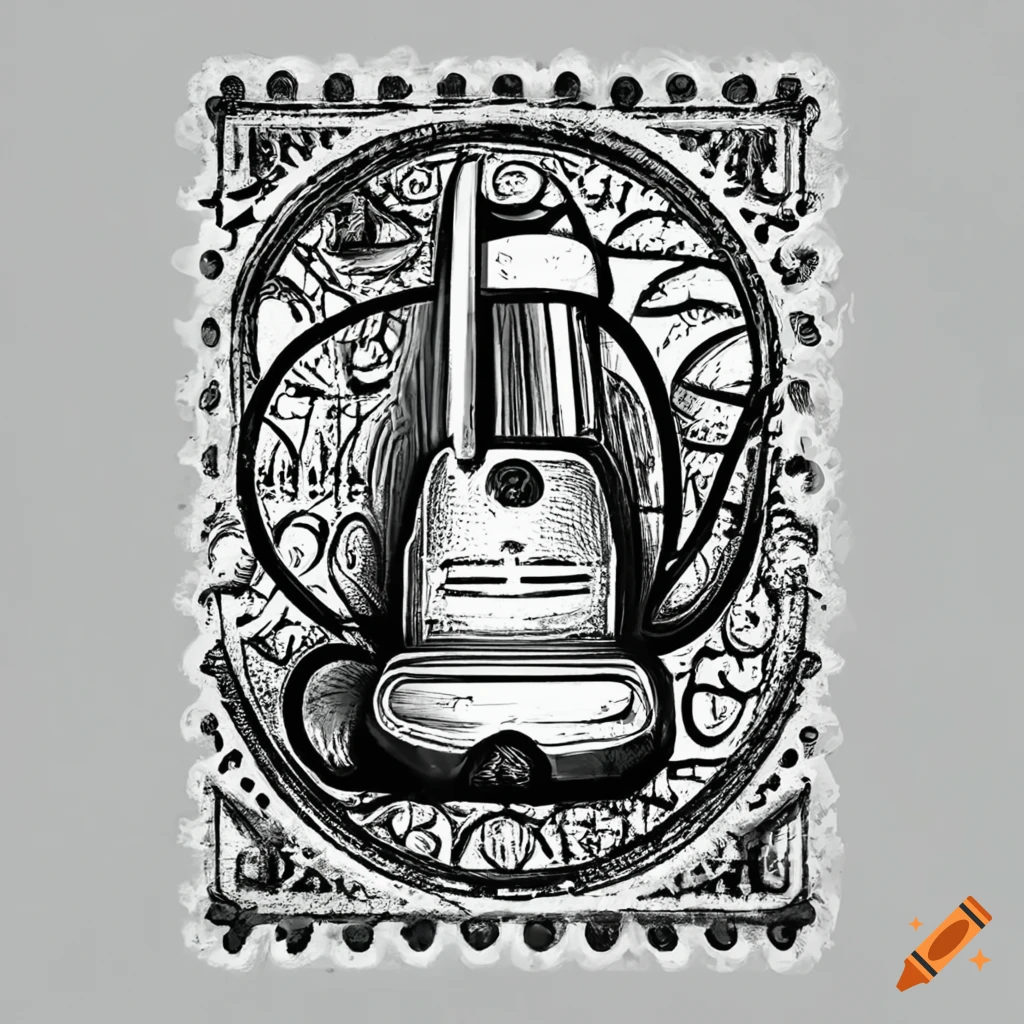 Tribal Filipino inspired designs on a postal stamp with a vacuum ...