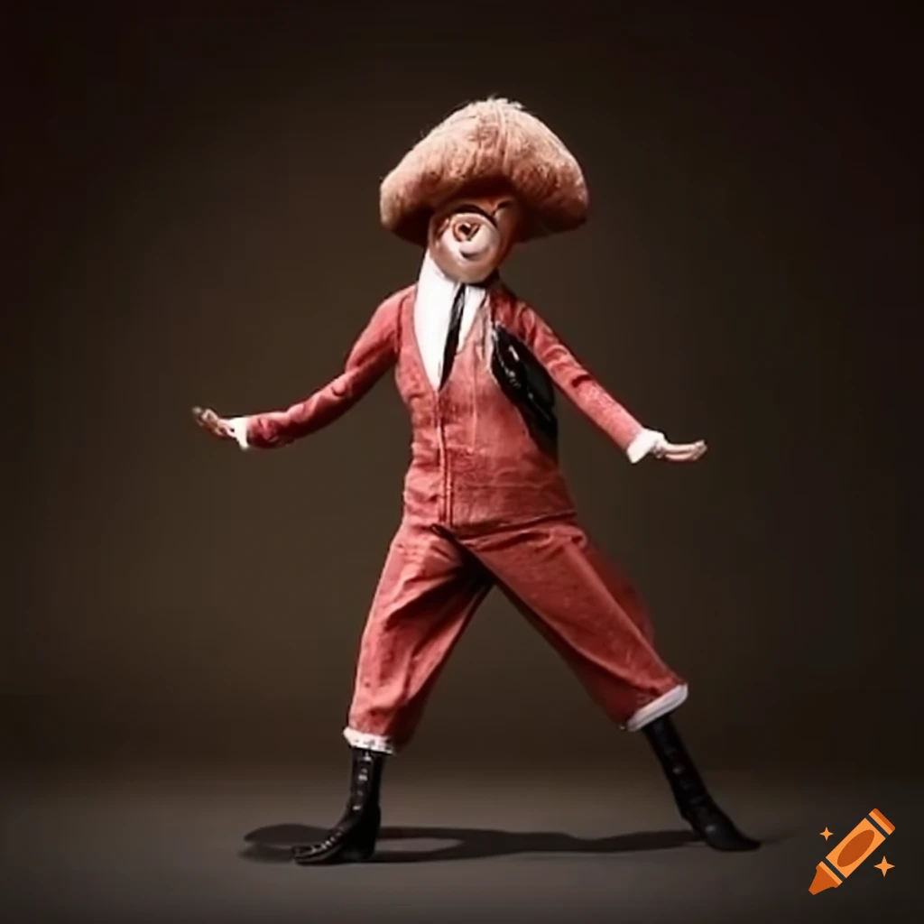 Intriguing military puppet performing tap dance inspired by fred ...