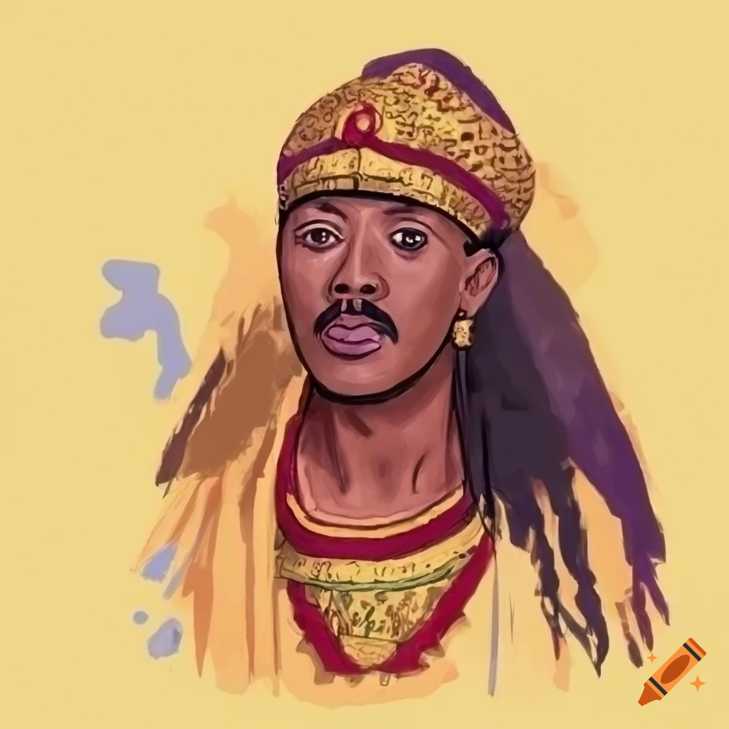 King teodros ii of ethiopia in oromo attire on Craiyon