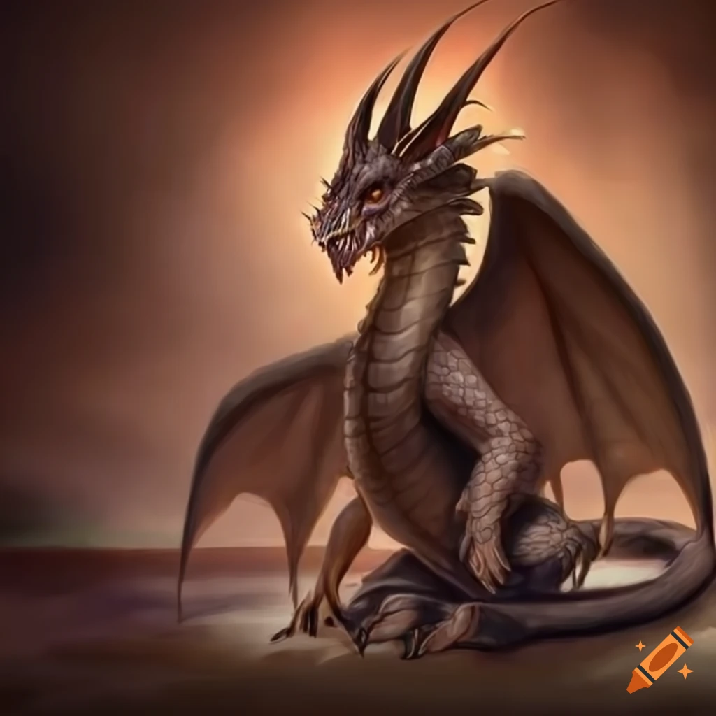 Dragon with fur on Craiyon