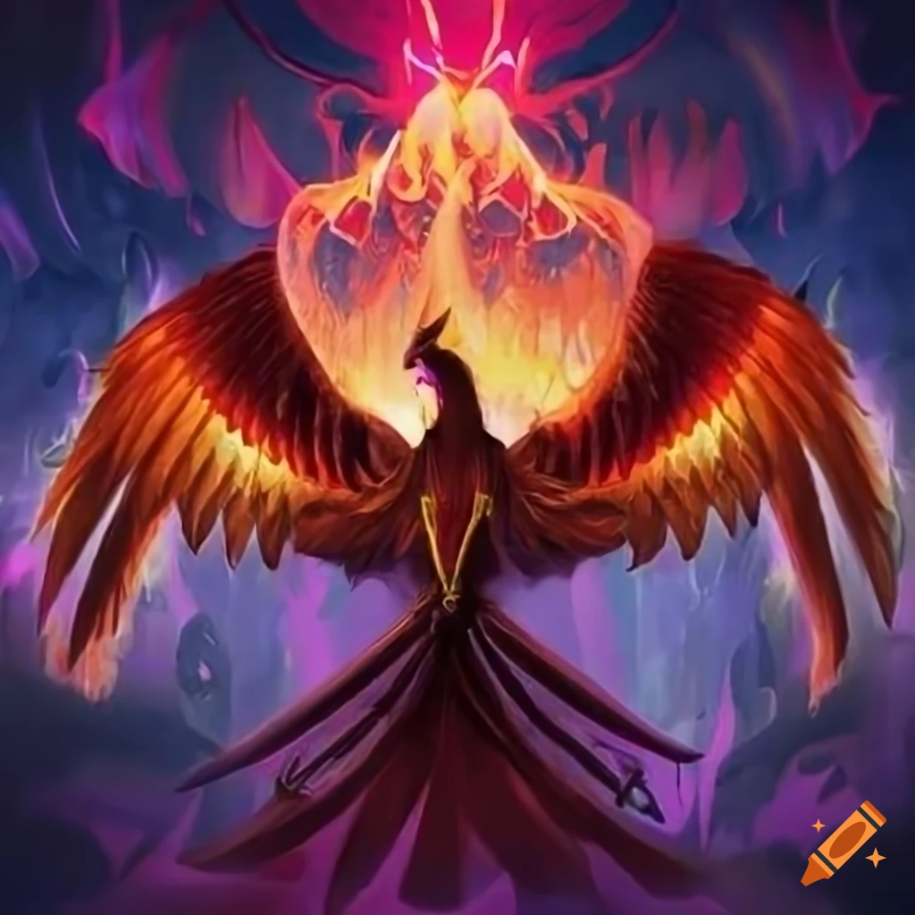 Midnight phoenix profile picture for Rise of Kingdoms game on Craiyon