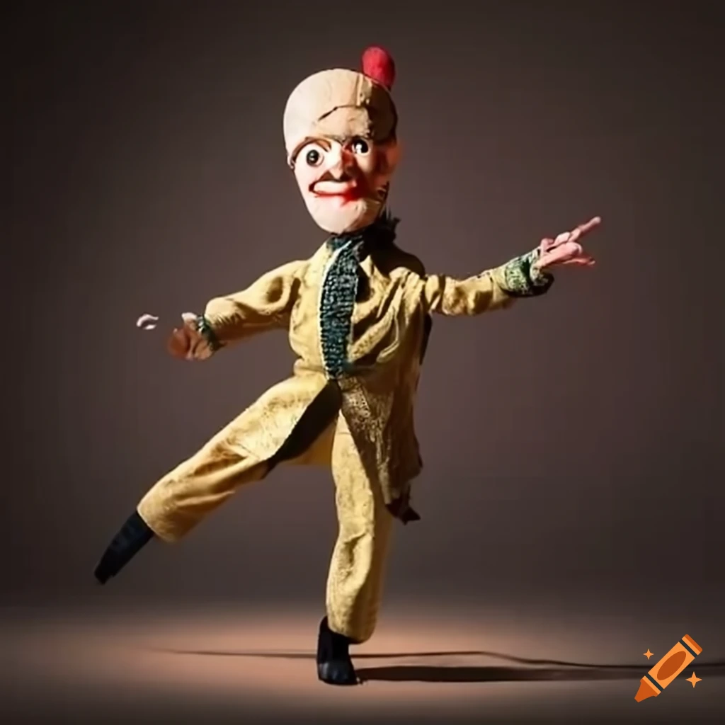 Intriguing military puppet performing tap-dance inspired by fred ...