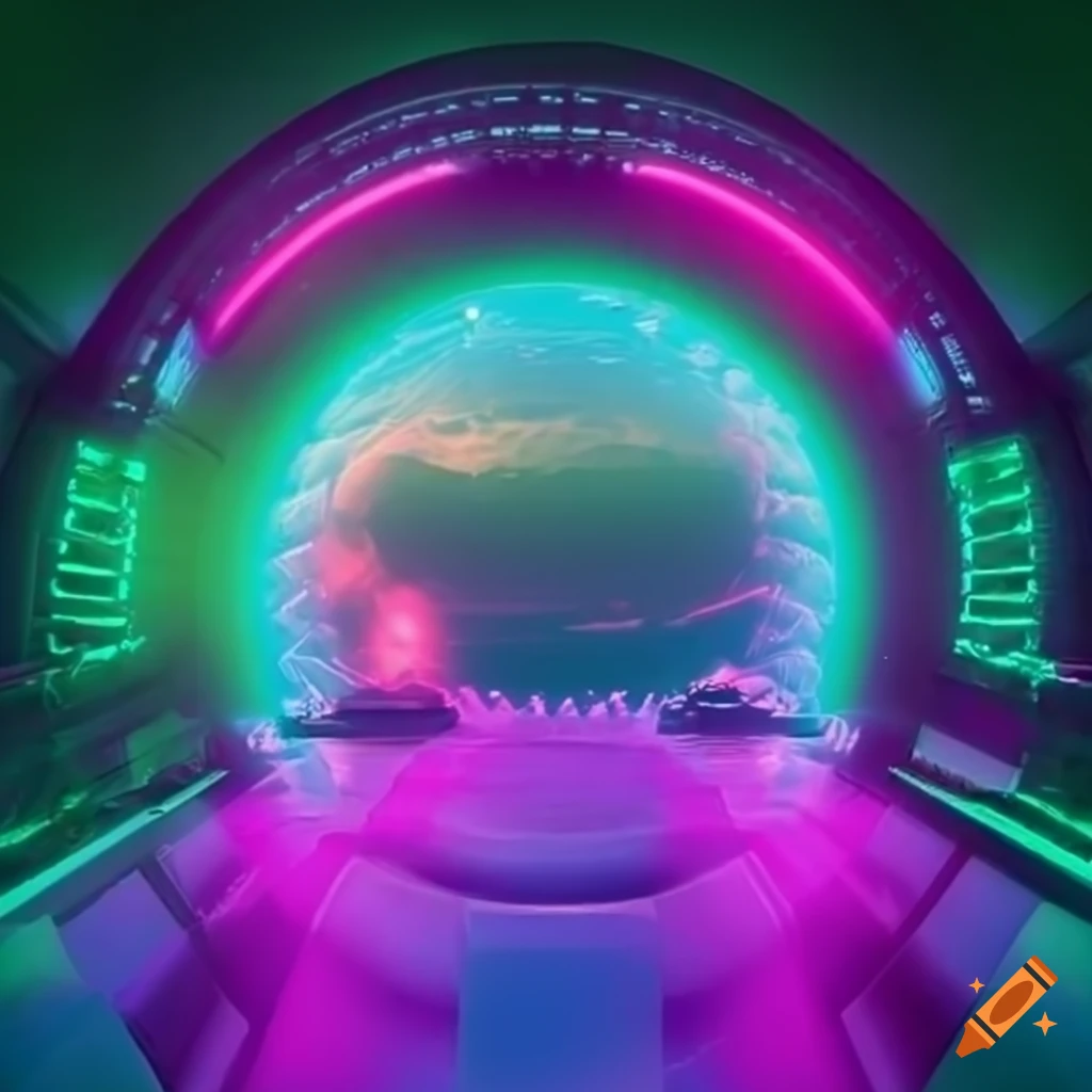 Neon Nexus: Neon-lit floating islands and cyberpunk cities. Vaporwave ...