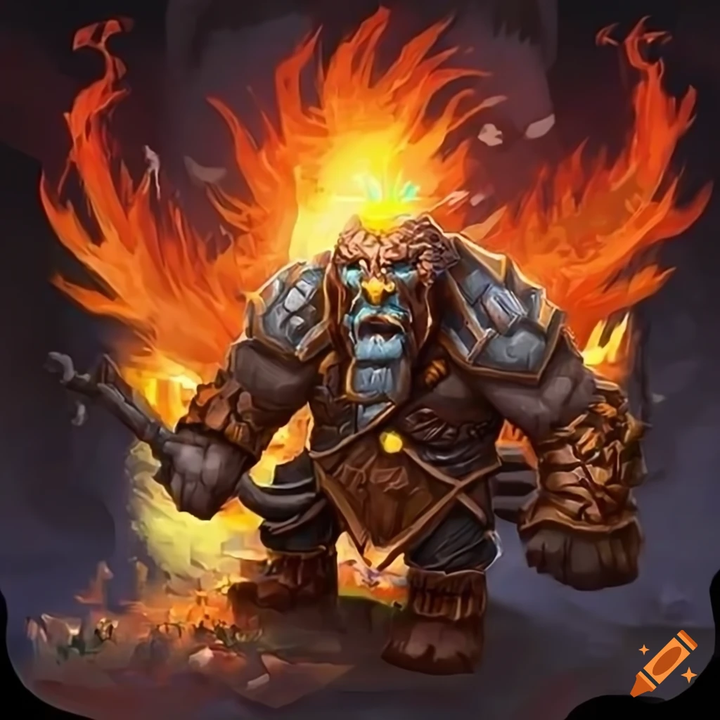 Phoenix Stone Golem Dwarf King on Craiyon