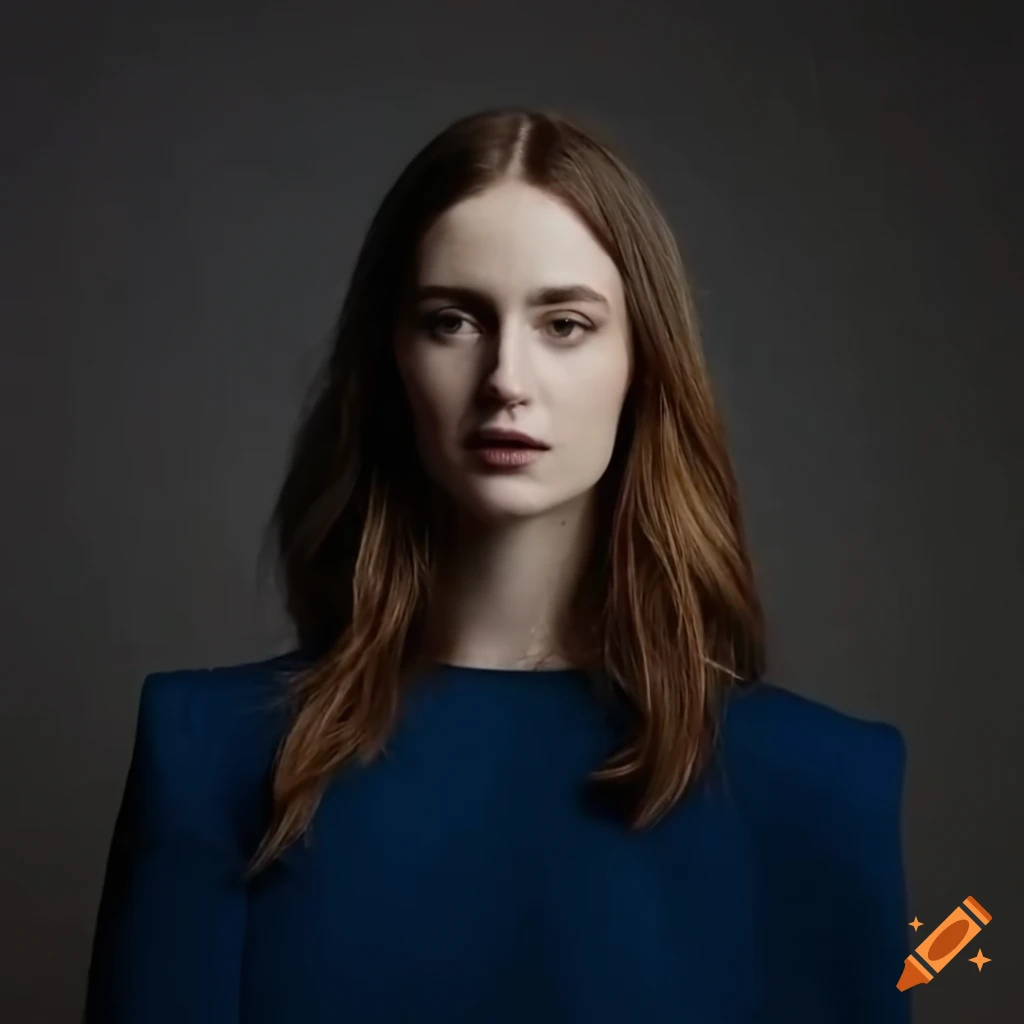 Young woman with long hair and soft features created from multiple ...