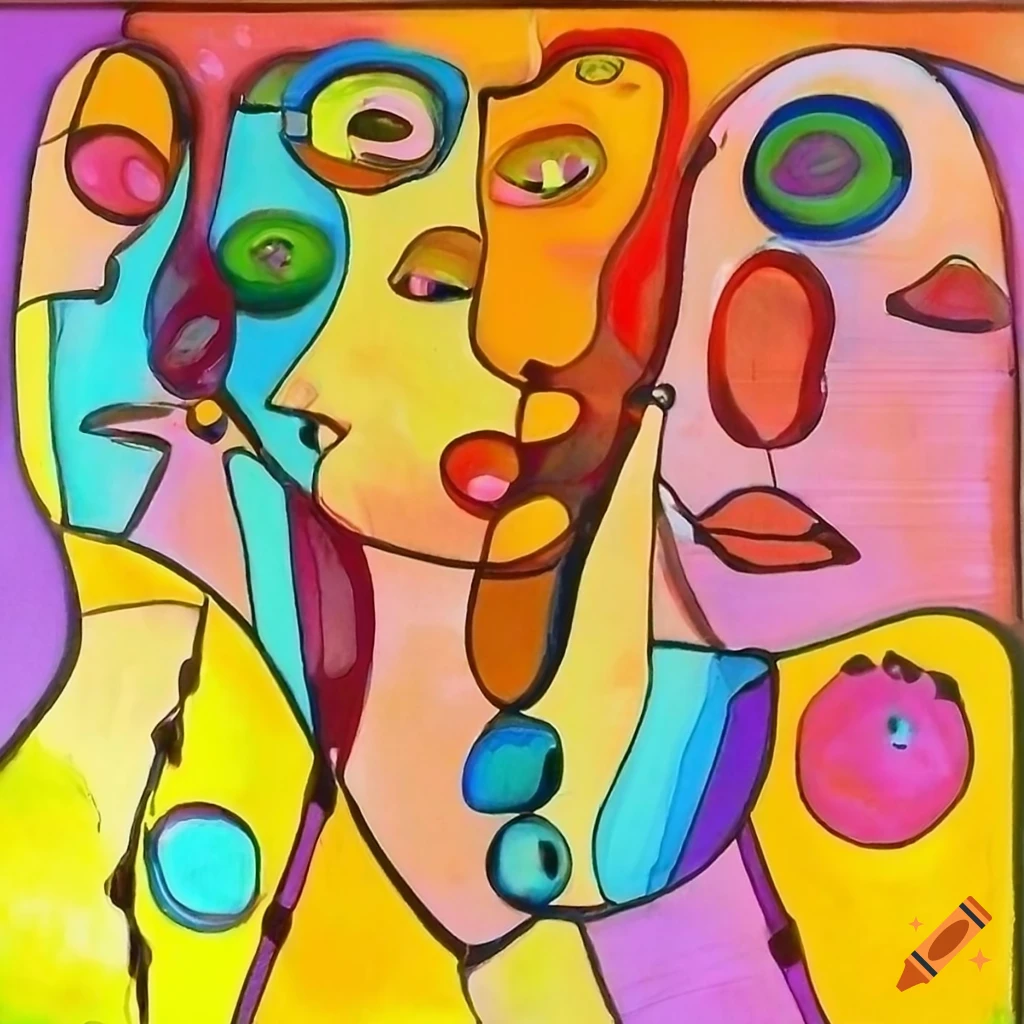 Translucent abstract faces by Alan Aldridge Heinz Edelmann on Craiyon