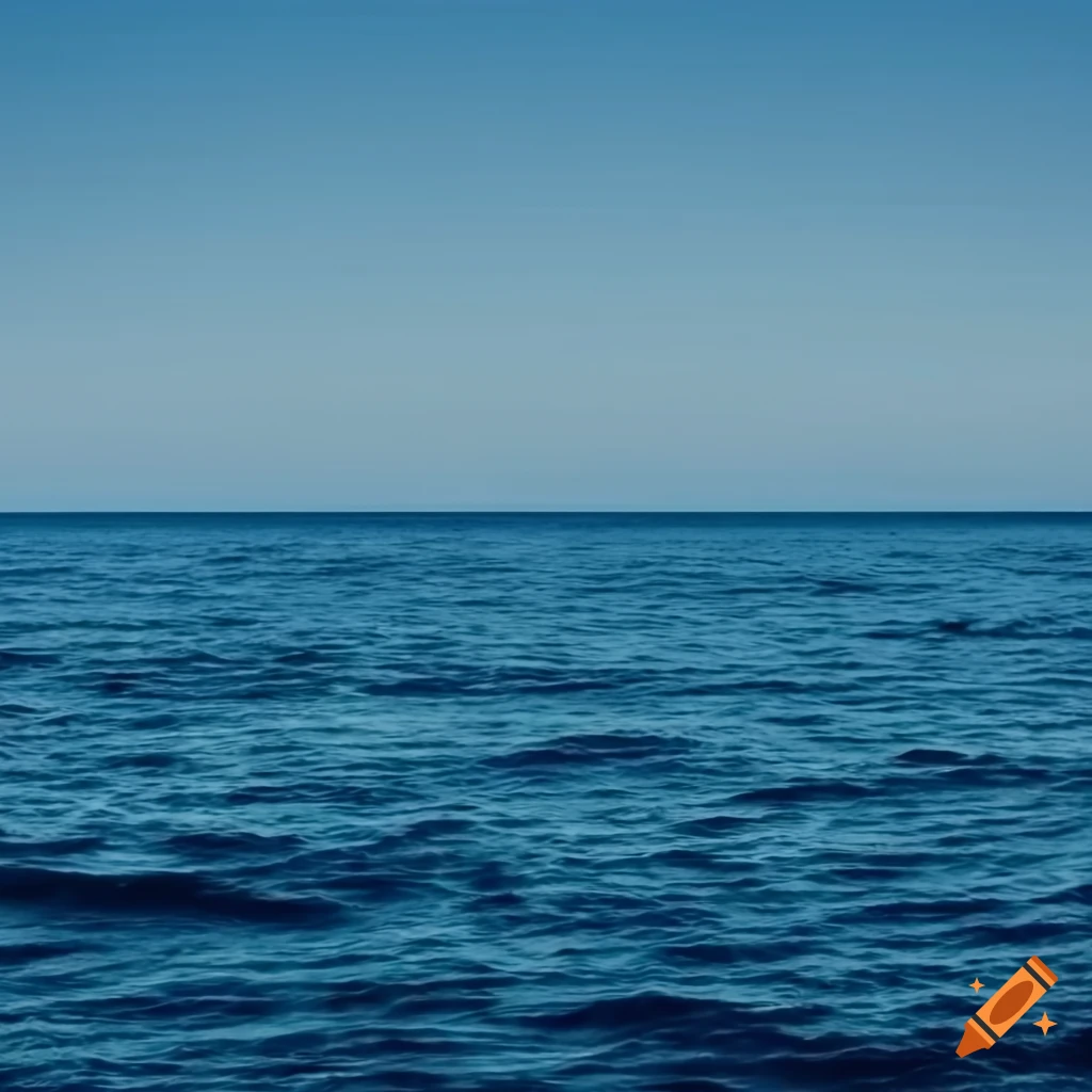 Cerulean blue ocean with dolphins leaping under a clear sky on Craiyon