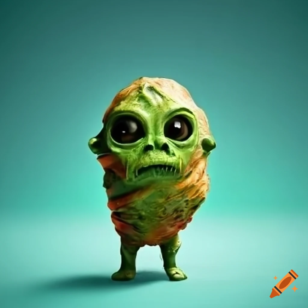 Funny standing alien nugget on Craiyon