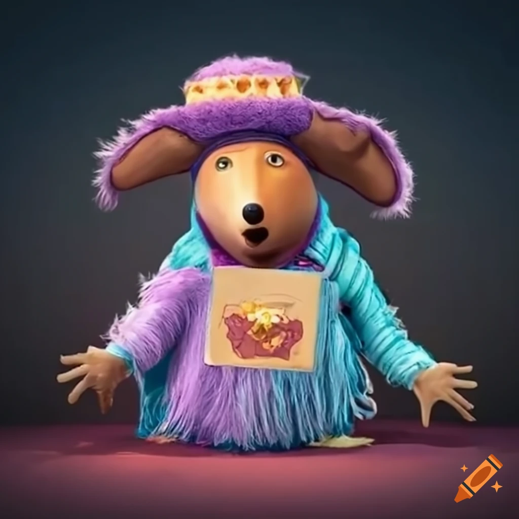 Female character picking up litter in a tribute to Womble characters on ...