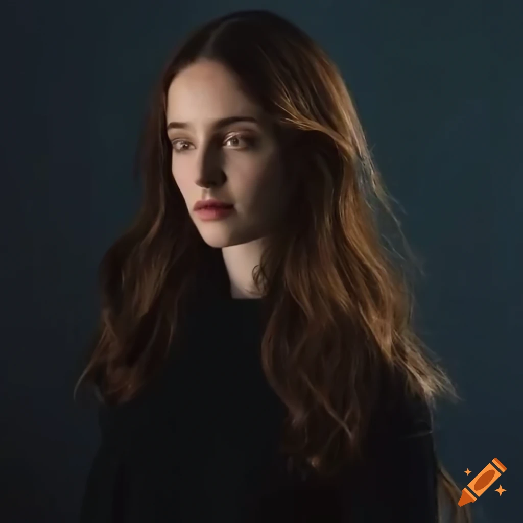 Young woman with long hair and soft features created from multiple ...