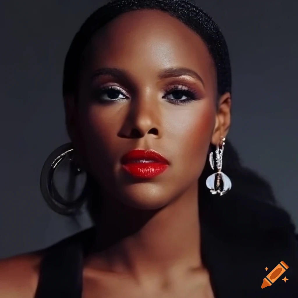 Portrait of a beautiful young woman merging features of christina ...