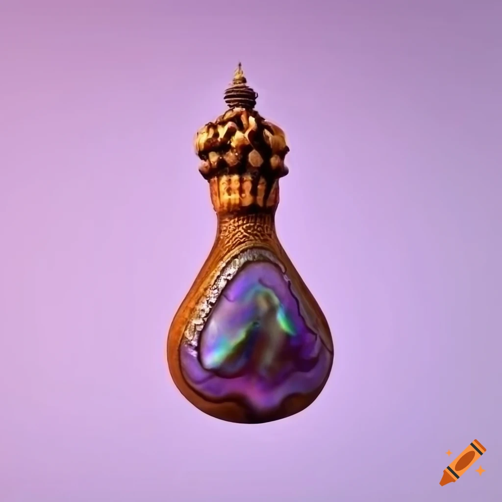 Lavender small abalone psychedelic vajra thai phin 3d instrument on Craiyon