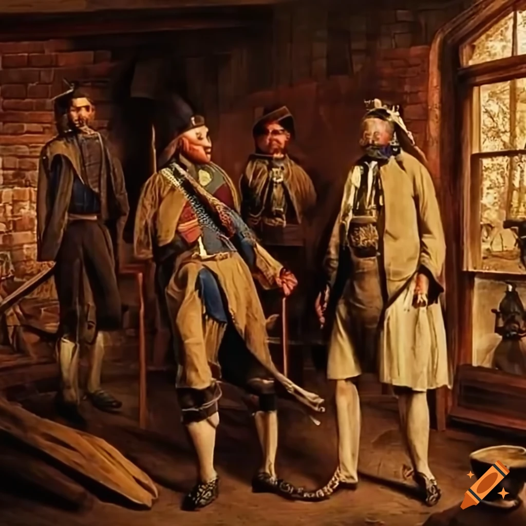 Historical scene of john brown's raid at harpers ferry with armed ...