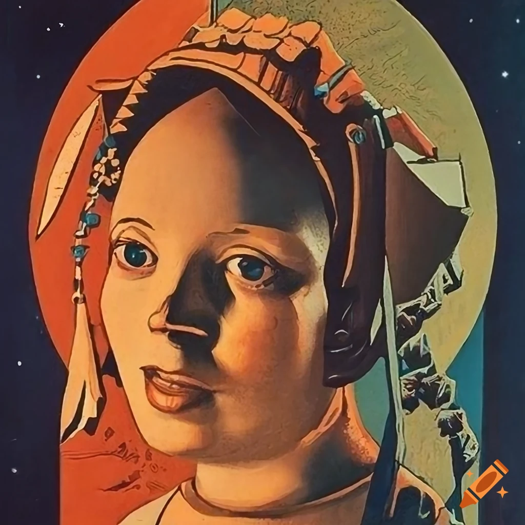 Vintage Adventure travel poster with Stave Carvings and vibrant ...