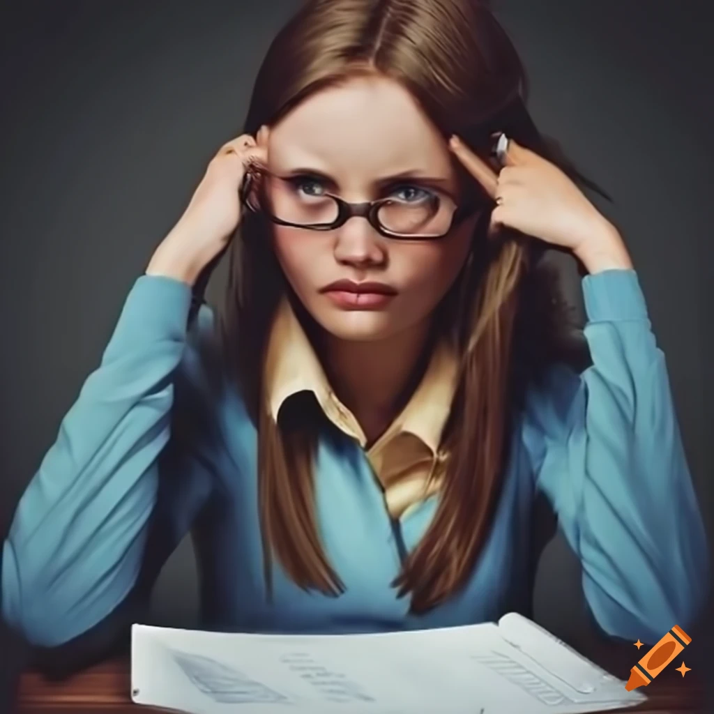 Student stressed vs. confident student holding achievements list on Craiyon