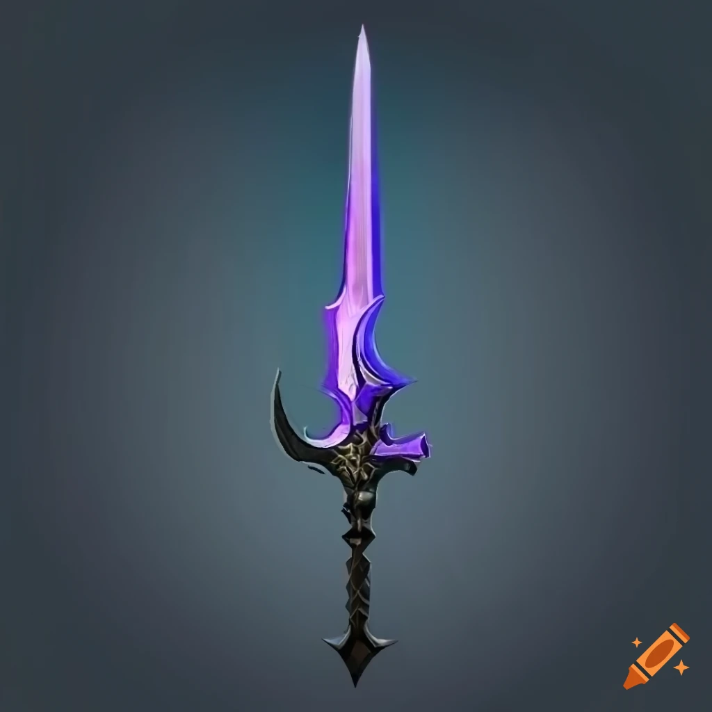 Magic curved sword paragon on Craiyon