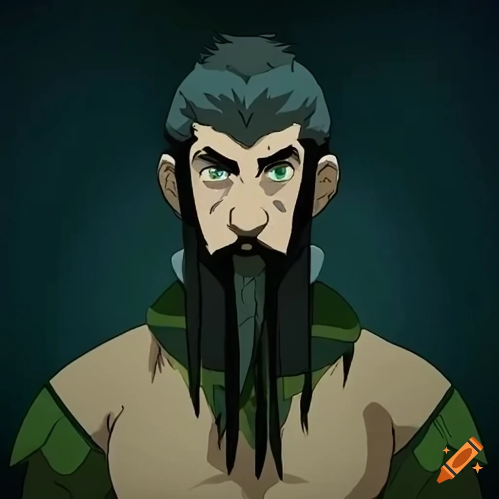 Waterbender character inspired by avatar: the last airbender with black ...