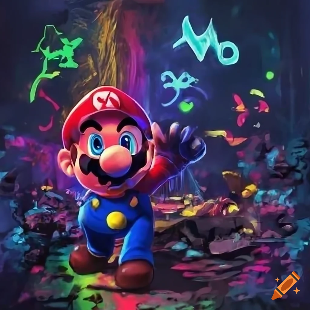 Dark neon nintendo switch themed video game poster with controller and ...