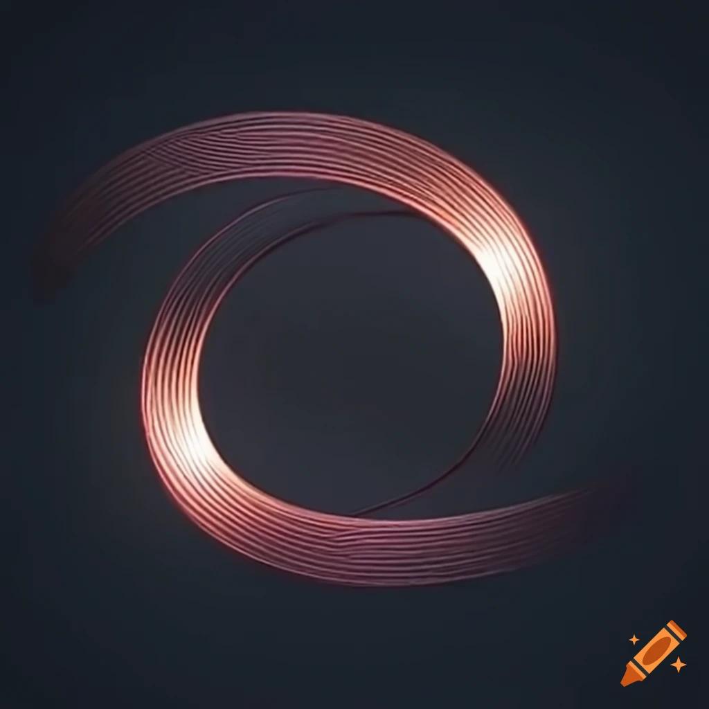 Audio tape loops forming a mobius strip on Craiyon