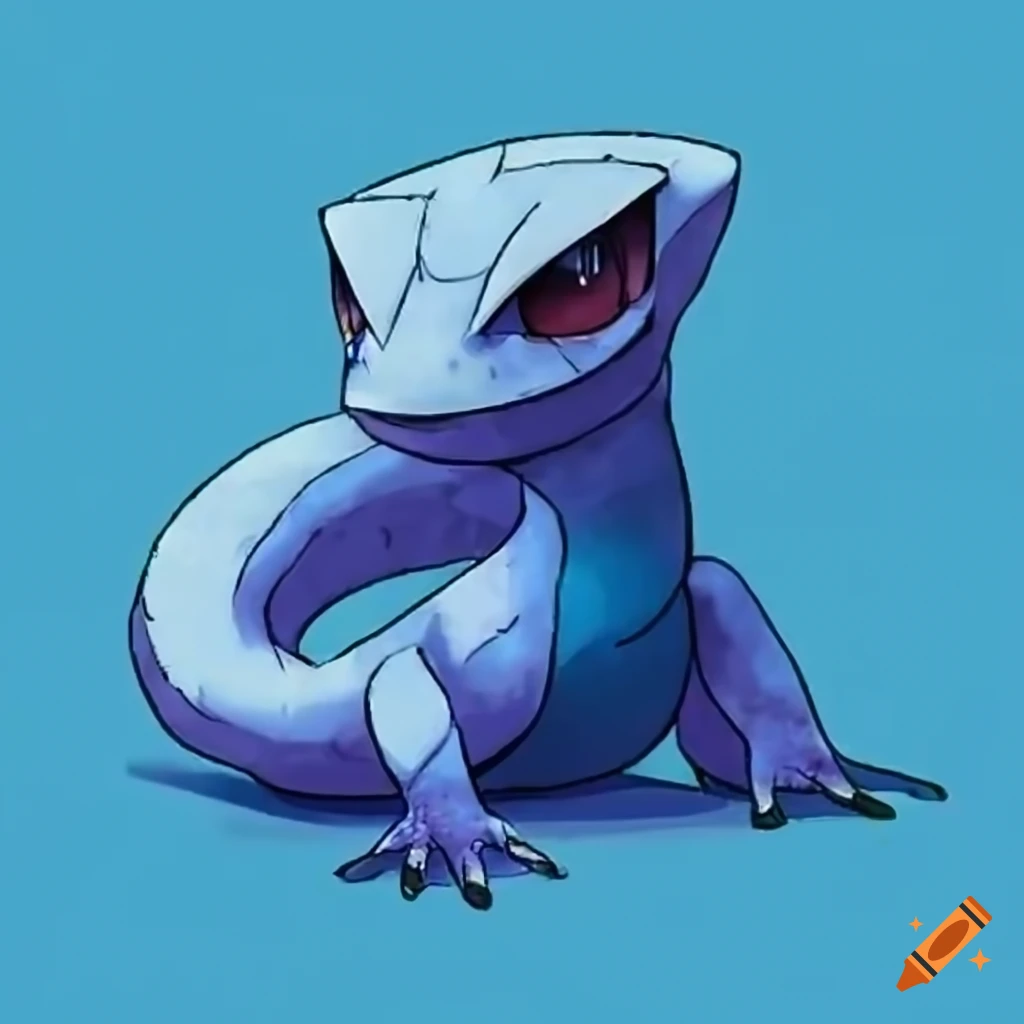 Frostoxic, a small lizard pokémon with a frosty appearance on Craiyon