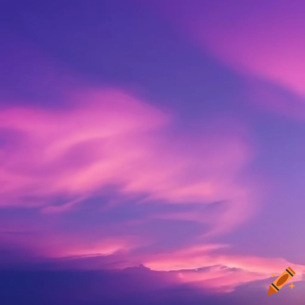 Purple sky on Craiyon