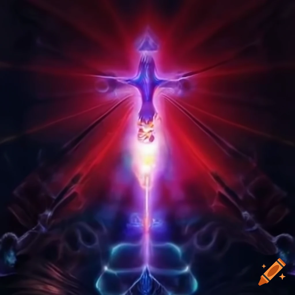 Esoteric initiation with crosses of light and divine magnetic aura on ...