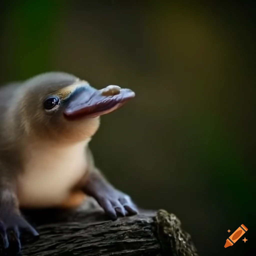 Cute baby platypus on Craiyon
