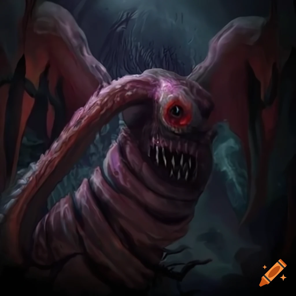 Abomination of the deep, a horrifying marine monstrosity on Craiyon