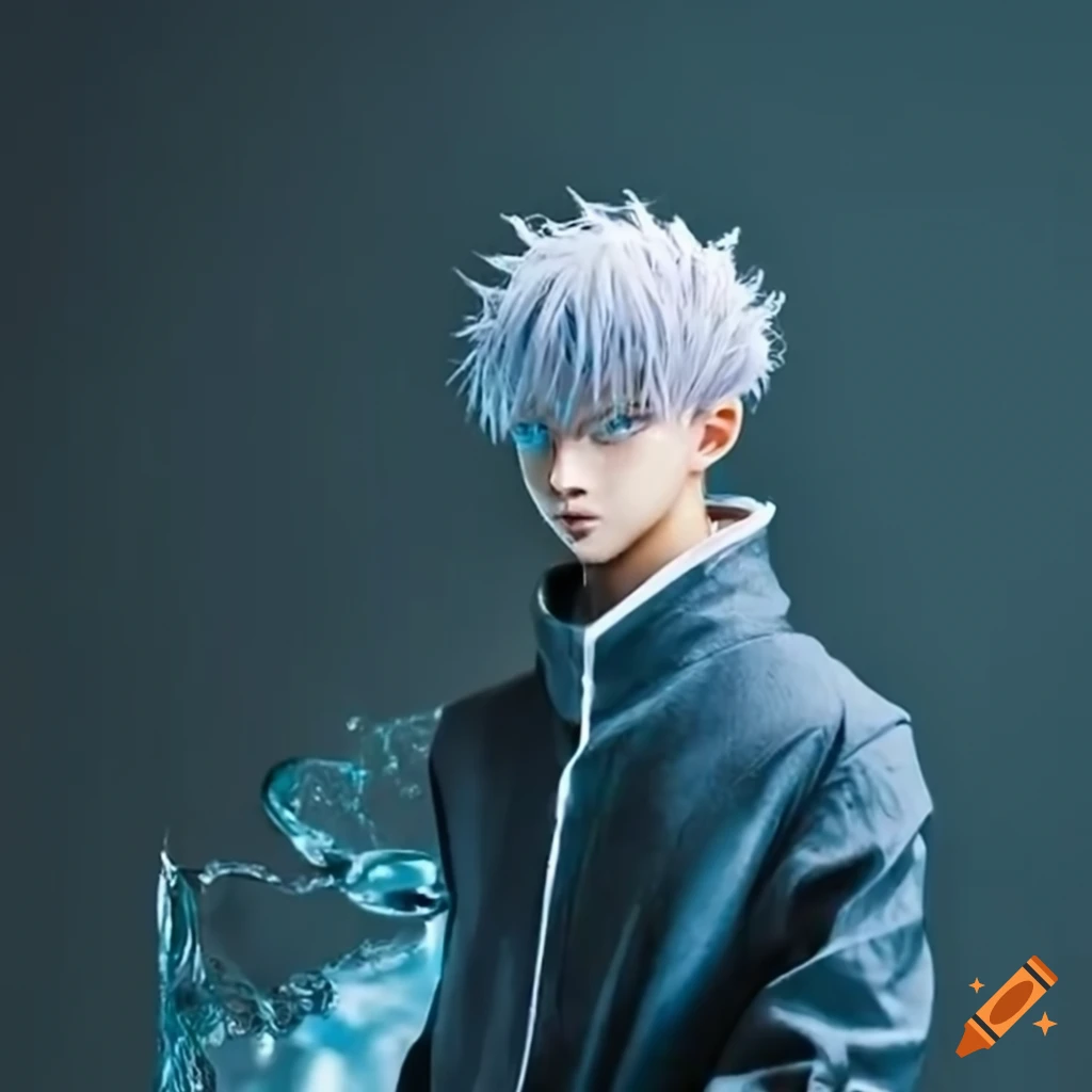 Gojo sword in a watery environment on Craiyon