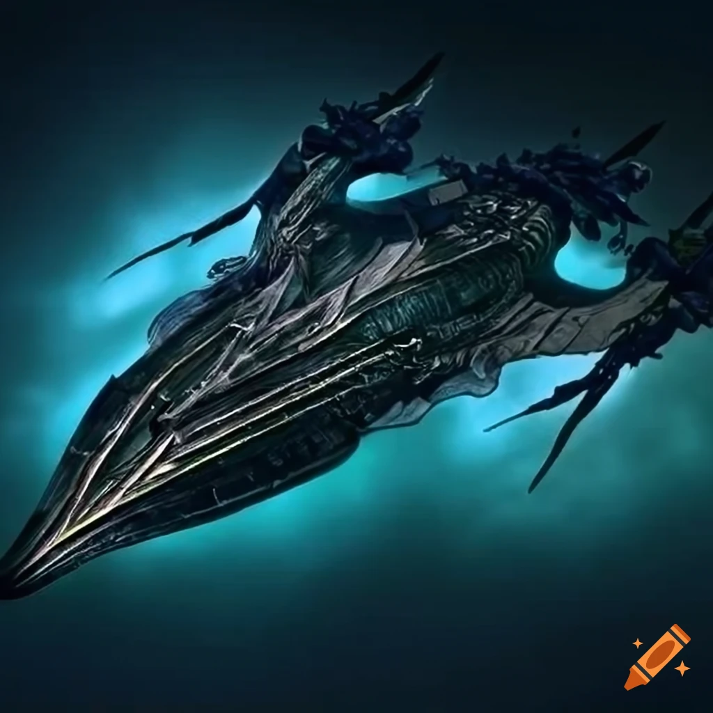 Spaceship inspired by sindarin elves with elegant and ethereal design ...