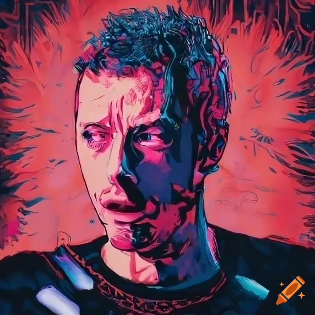 Cyberpunk style artwork of chris martin on Craiyon