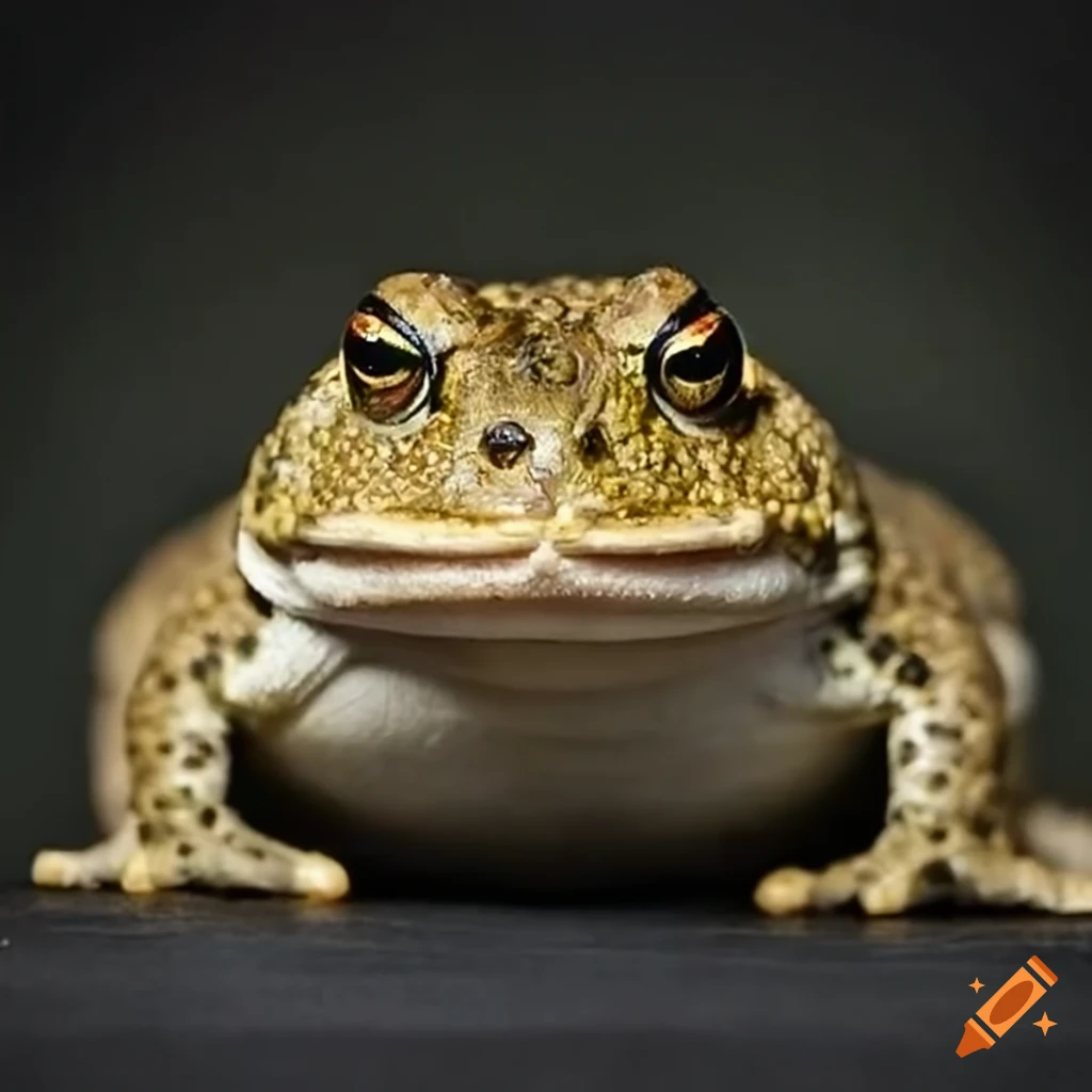 Angry toad captured in hyper-realistic photography on Craiyon